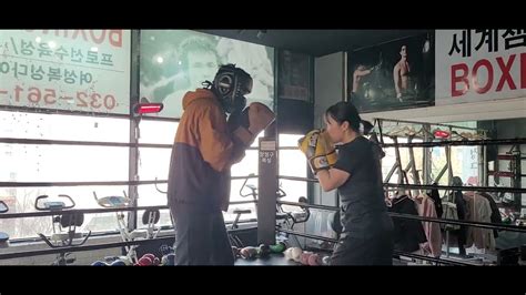 초보 여성 회원 스파링교육ㅡ검단 장정구복싱클럽 Youtube