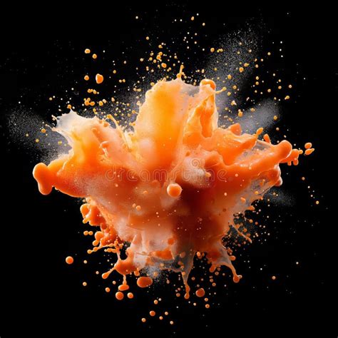 High Speed Photography Of Liquid Explosion In High Resolution Stock