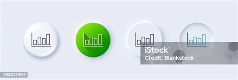 히스토그램 차트 선 아이콘입니다 재무 그래프 선 아이콘 벡터 0명에 대한 스톡 벡터 아트 및 기타 이미지 0명 3차원 형태