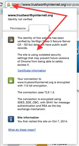 New Google Chrome Certificate Warning Surevine Surevine
