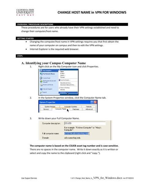 CHANGE HOST NAME In VPN FOR WINDOWS