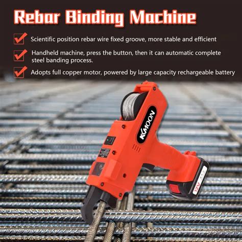 12 V Automatic 8 34mm Rebar Tier Cordless Rechargeable Tying Binding