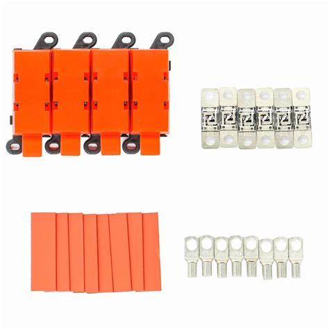 Modular Red Top Ves Midi Fuse Kit 200 Amp 4 Holders 6 Fuses 8 Terminal