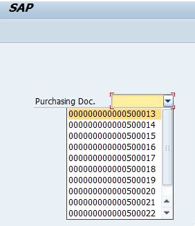SAP Listbox On Dialog Screen