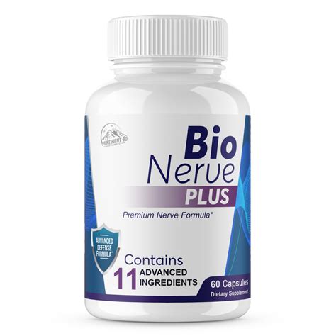 Bio Nerve Plus Premium Nerve Formula 4 Bottles 240 Capsules Purefight4u