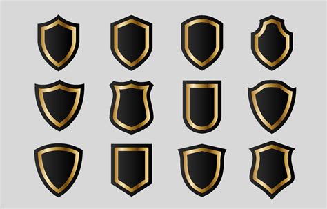 Shield Icon Set Element 11136249 Vector Art At Vecteezy