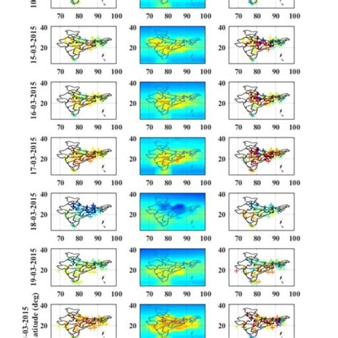 Correlation Analysis Between Model Forecast And Observed Data For 15 Th Download Scientific
