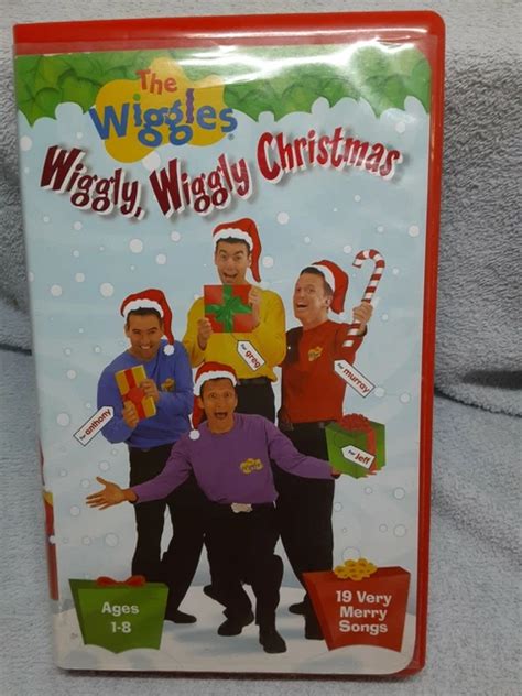 The Wiggles Wiggly Wiggly Christmas Vhs 2000 Con Custodia Clam Eur