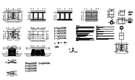 Roofing Structure Detail Plan And Elevation 2d View Cad Construction Layout File In Autocad