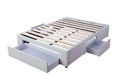 Bed Bases With 3 Drawers Queen Latte Sleepcenter Beds Australia
