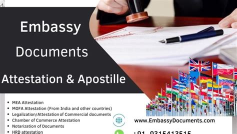 Embassy Documents Attestation Consultant In India