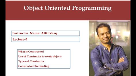 Lecture 03 Object Oriented Programming Constructutor Constructor