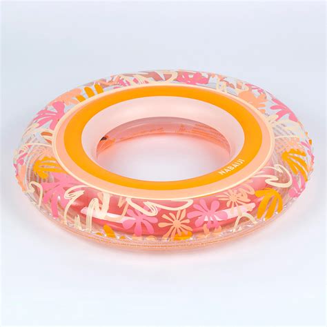 Inflatable Pool Ring 65 Cm Pink Seaweed