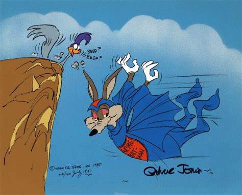 Wile E Coyote And Road Runner Limited Edition Cel Signed By Chuck