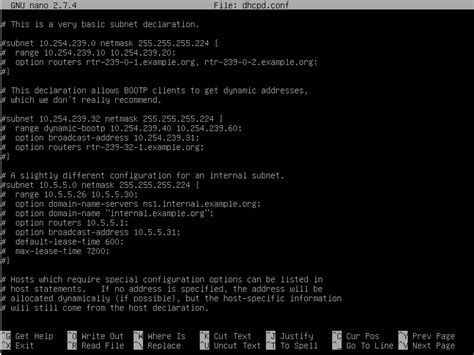 DHCP Server Debian 9 7 Virtual Box