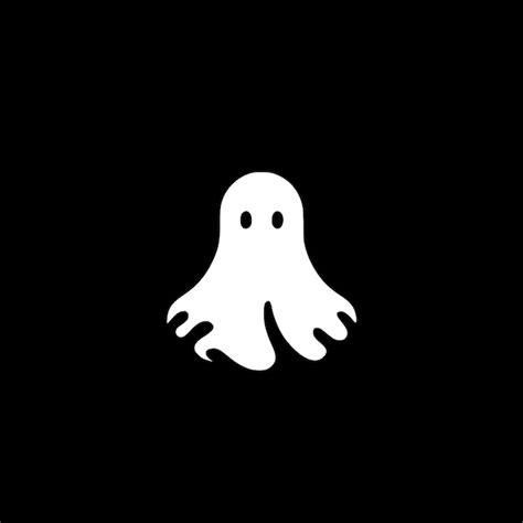 Premium Vector Ghost Minimalist And Flat Logo Vector Illustration