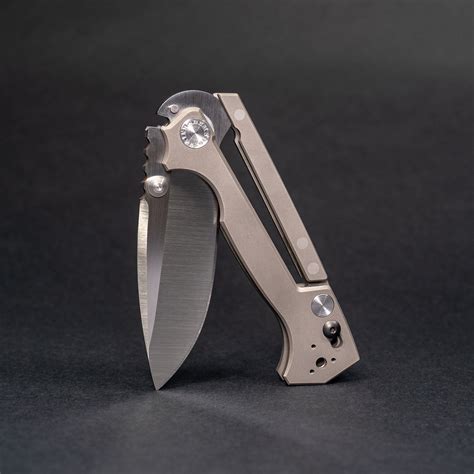 Pre Owned Demko Knives Ad 15 Titanium Custom Urban Edc Knife