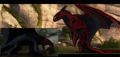 Night Fury Skeleton By Tiggercat12 On Deviantart Httyd Dragons How