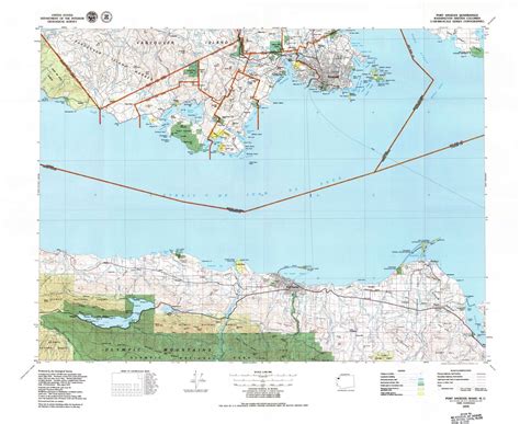 1979 Port Angeles Wa Washington Usgs Topographic Map Historic