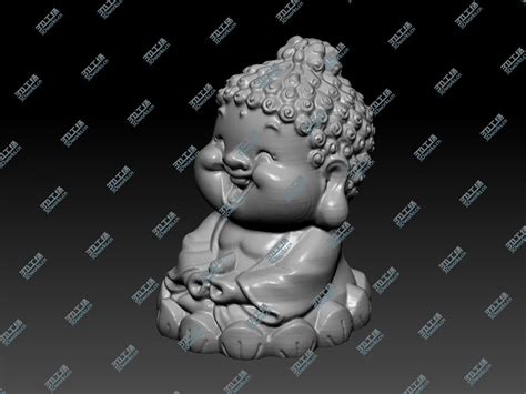 卡通佛祖茶宠 3d打印模型下载 3d工场 3dworks cn