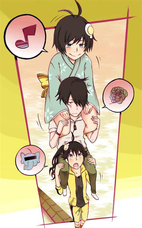 Araragi Koyomi Araragi Karen And Araragi Tsukihi Monogatari And 2