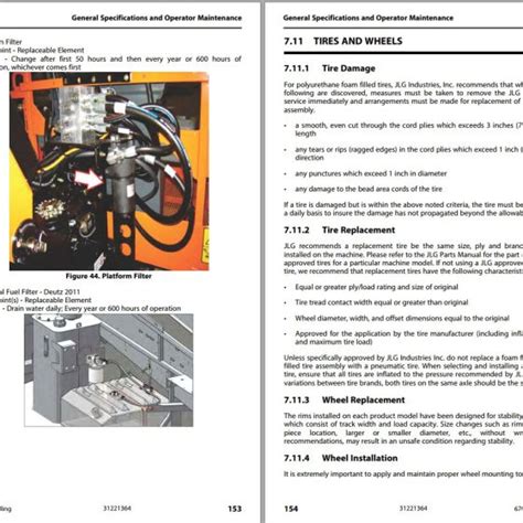 Jlg Boom Lifts 800aj Hc3 Operation Safety Manual 31220619 2023 Pvc 2207