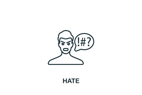 Hate Icon Graphic By Aimagenarium · Creative Fabrica