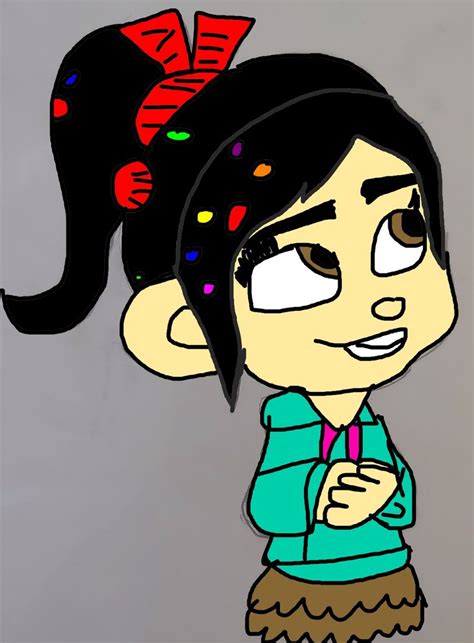 Vanellope Drawing 13 Colored By Havinghope5 On Deviantart Drawings Art Drawings Art