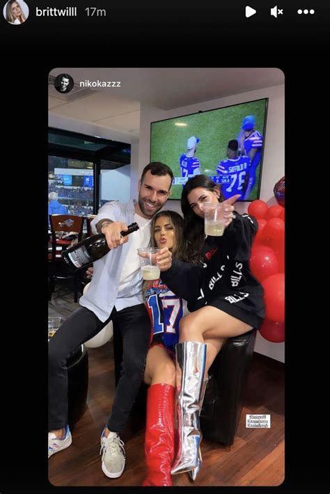 Josh Allens Girlfriend Brittany Williams Celebrates Bills New York