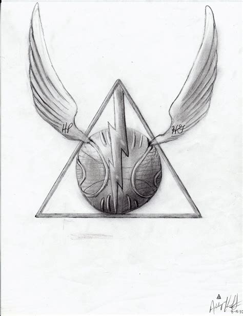 Harry Potter Deathly Hallows Symbol Drawing At Getdrawings Free Download
