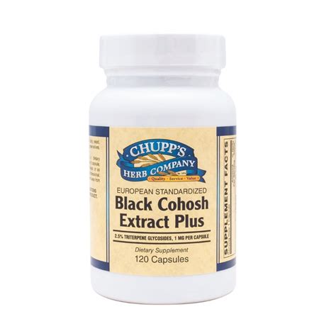Black Cohosh Extract Plus Chupps Herb Mc Herbs Natural Supplements