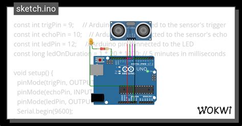 Sensor Movimiento Mas Led Wokwi ESP STM Arduino Simulator