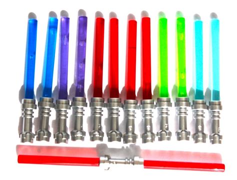 Lego Star Wars Lightsaber With Metallic Hilts 2 Inch Set Of 13 Rare