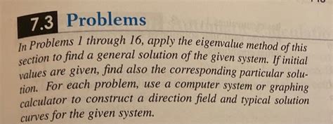 Solved In Problems 1 Through 16 Apply The Eigenvalue Method
