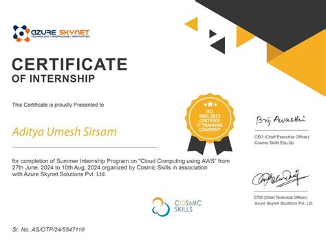 aditya sirsam on linkedin cloudcomputing aws internship