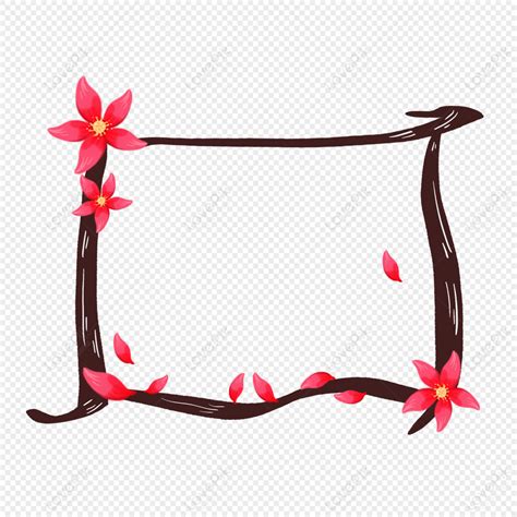 크리 에이 티브 벚꽃 테두리 Png 일러스트 무료 다운로드 Lovepik