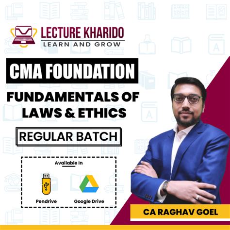 Cma Foundation Fundamentals Of Laws And Ethics June Dec 2023