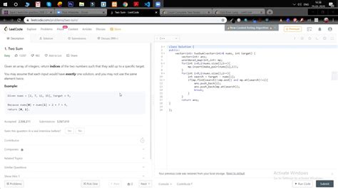 Leetcode 001 Two Sum Youtube