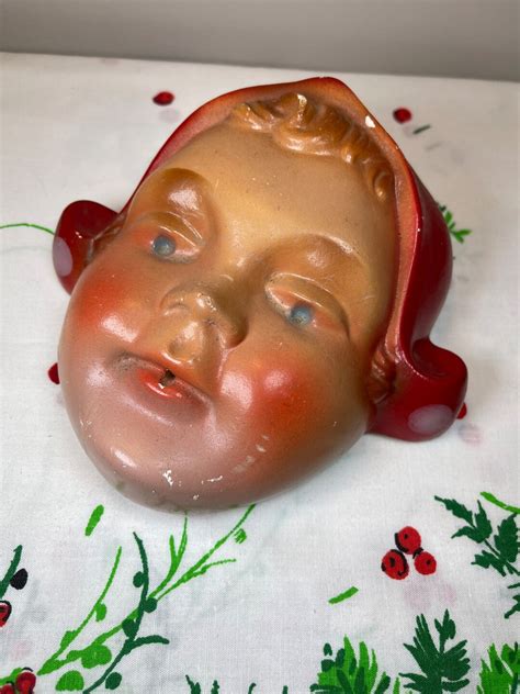 Vintage Antique Chalkware String Holder Dutch Etsy