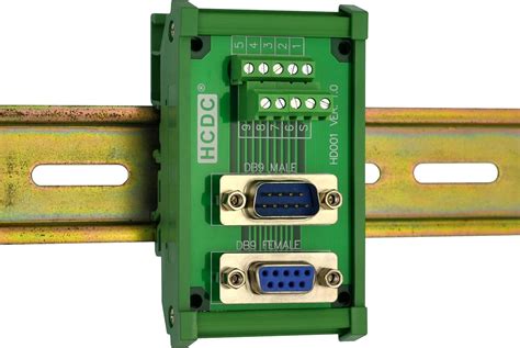 DIN Rail Mount D SUB Male Female Interface Module Terminal Block Breakout Board DB BigaMart