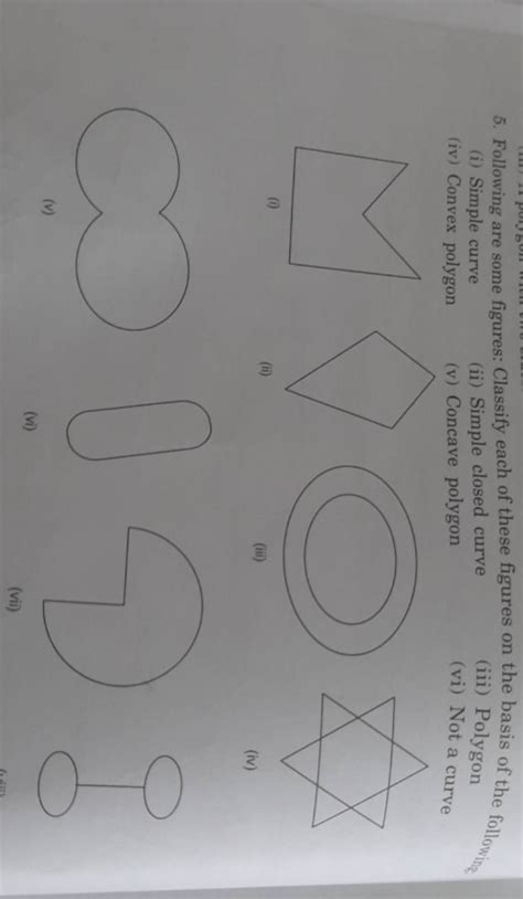 I Simple Curveii Simple Closed Curveiii Polygoniv Convex Polyg