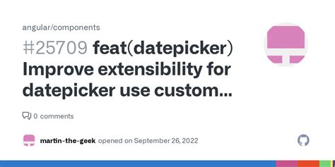 Featdatepicker Improve Extensibility For Datepicker Use Custom