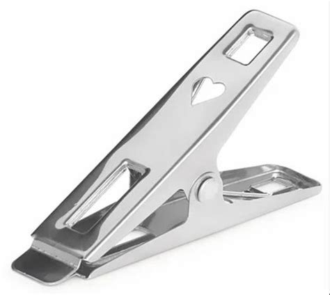Silver Stainless Steel Small Clip For Cloth Thickness 2mm At Rs 35 5 Piece In Delhi