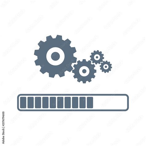 Update System Icon Vector Loading Process Modern Flat Design Vector Illustration Concept Of