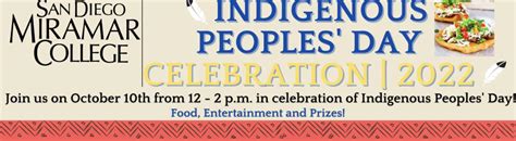 Indigenous Peoples Day Celebration San Diego Miramar College