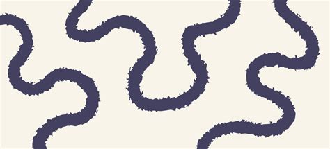 Abstract Textured Minimalistic Background With Black Wavy Line Backdrop With Organic Curvy