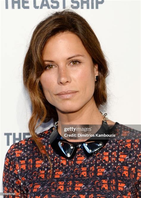 Actress Rhona Mitra Attends The Last Ship Survival Is An Art At Dia