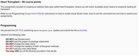solved heart transplant −80 course points this assignment