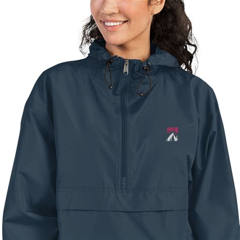 Embroidered Champion Packable Jacket Pacs