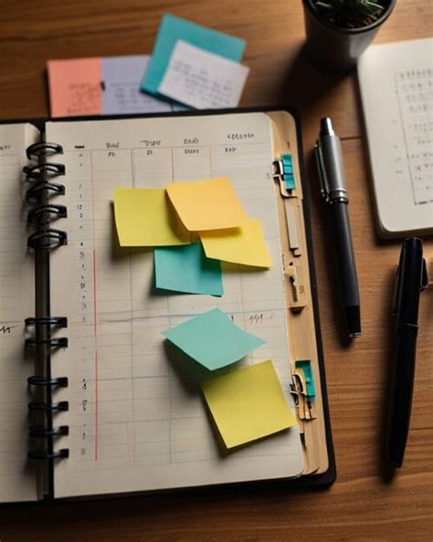 A Noteboo K With A Notepad And Pen On It Premium Ai Generated Image